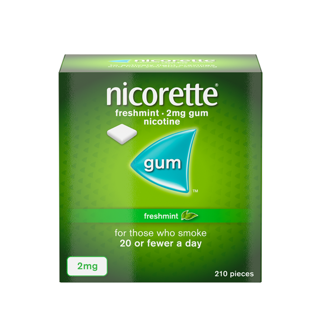 Nicorette Chewing gum 2mg Freshmint 210s | Pharmacysaver