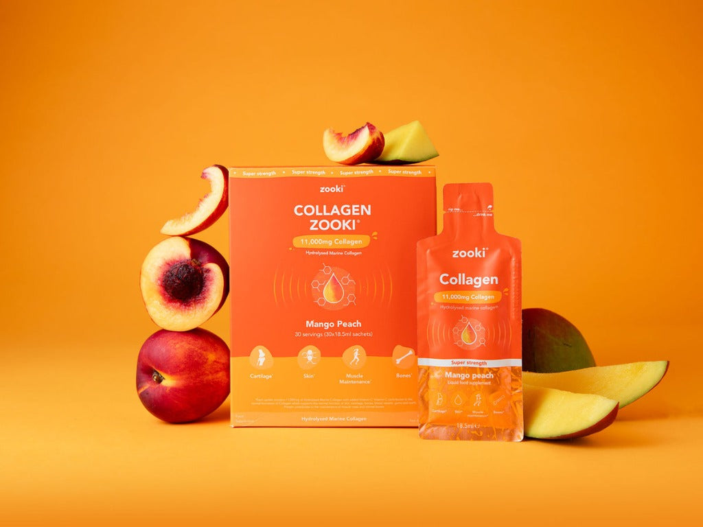 Zooki Collagen Super Strength Marine Collagen Mango Peach 30 Sachets